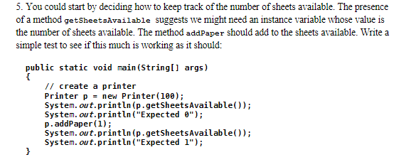 Solved For this assignment you will implement one class, | Chegg.com