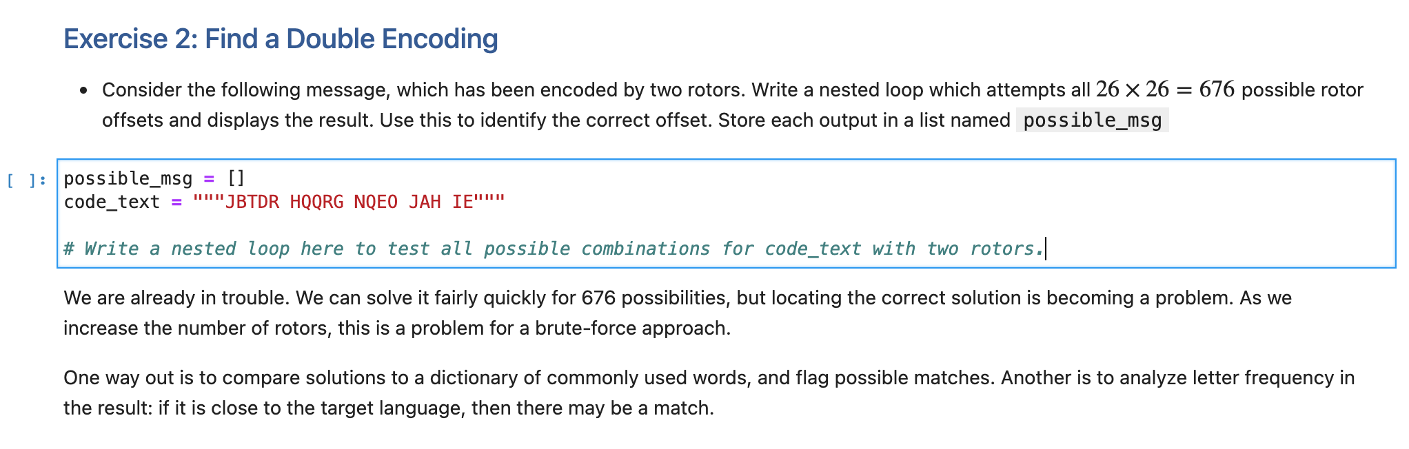 Exercise 2: Find a Double Encoding • Consider the | Chegg.com