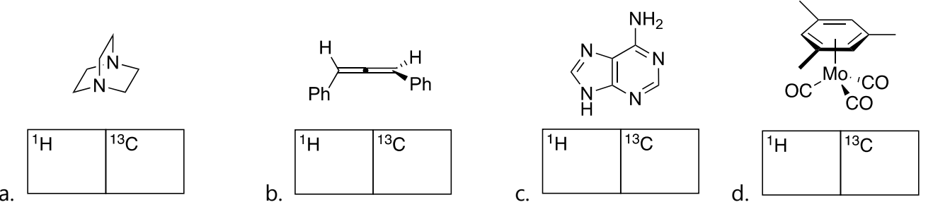 Solved How many signals (types of protons or carbons) do you | Chegg.com