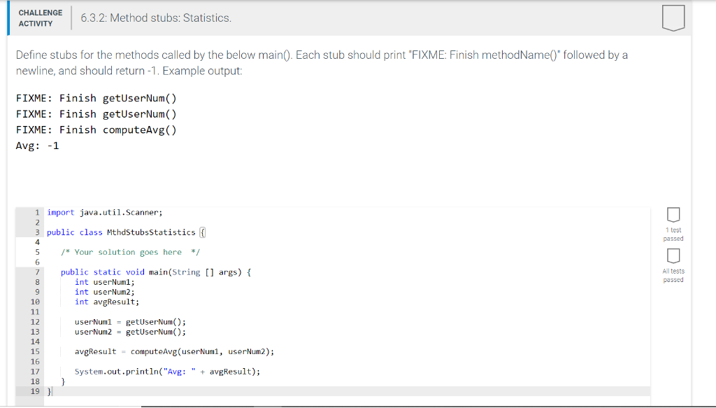Solved Ccaien632 Method Stubs Statistics Define Stubs For 2843