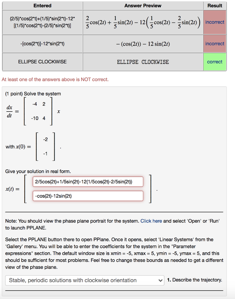Solved Entered Answer Preview Result | Chegg.com
