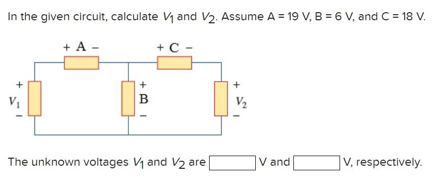 Solved In the given circuit, calculate V1 and V2. Assume | Chegg.com Solved In the given circuit, calculate V1 and V2. Assume | Chegg.com