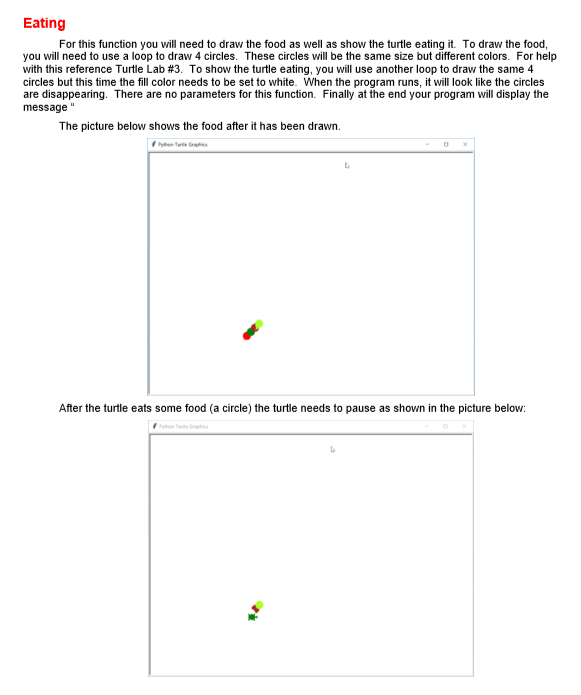 Solved #Python #For this lab, your turtle will go on a | Chegg.com