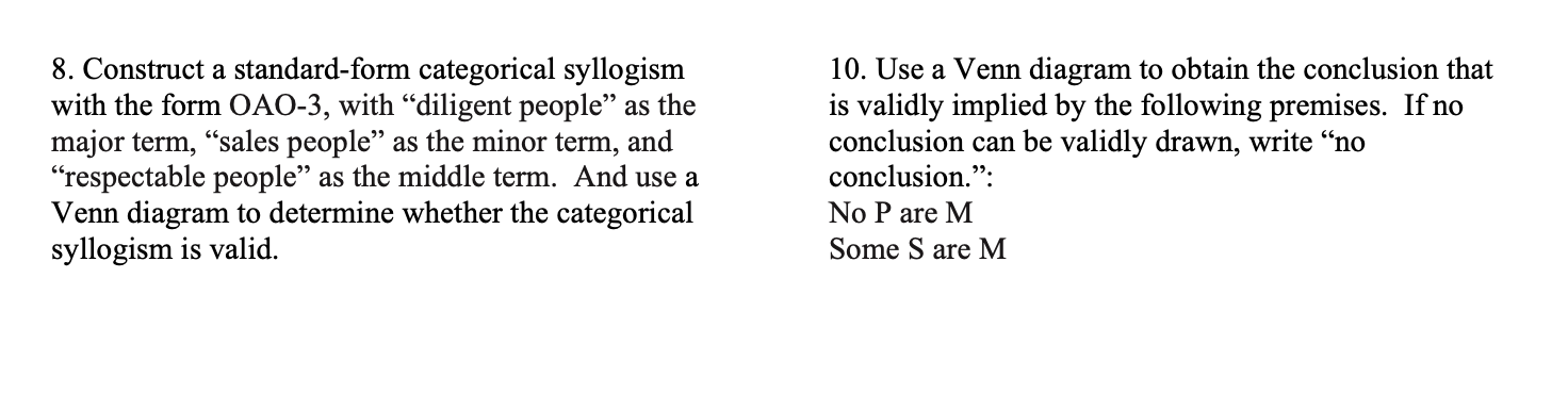 Logical reasoning: Construct a standard-form | Chegg.com