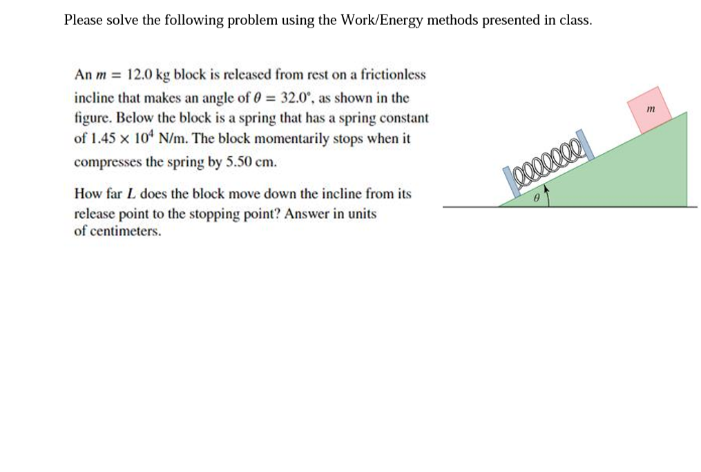 Solved Please solve the following problem using the | Chegg.com