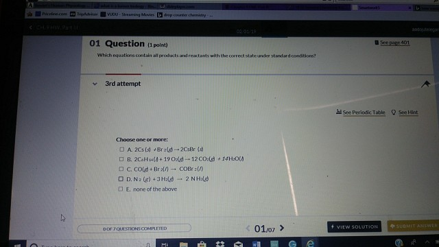Solved which equation contain all products and reactants | Chegg.com