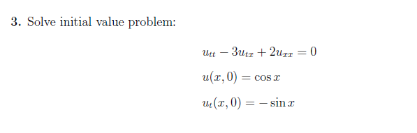 Solved 3. Solve initial value problem: | Chegg.com