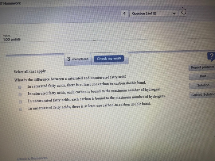 Solved K Question 1 (of 13) alue: 00 polnts 3 attempts letft | Chegg.com