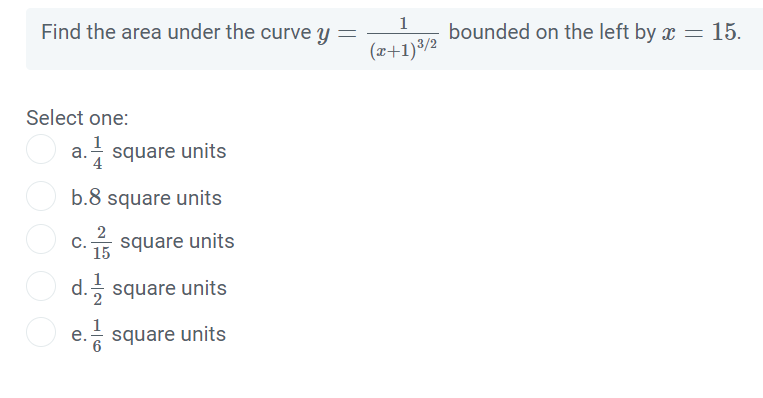 Solved Find the area under the curve y=(x+1)3/21 bounded on | Chegg.com
