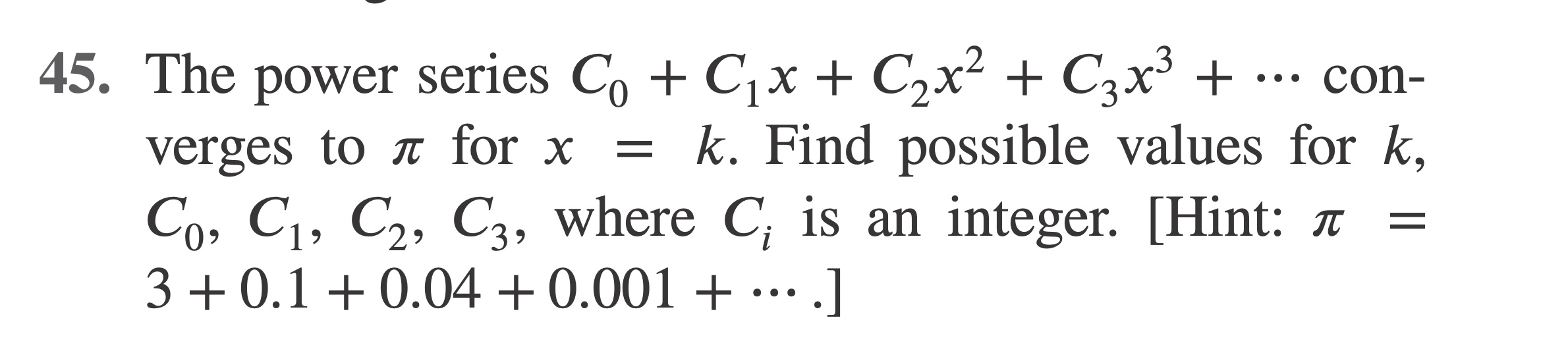 Solved 5. The power series \\( C_{0}+C_{1} x+C_{2} | Chegg.com