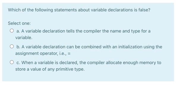Solved Consider the following code snippet. int[] array; | Chegg.com