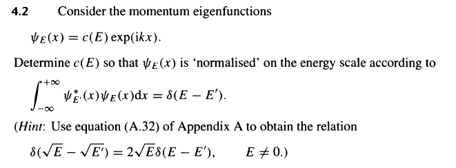Solved Consider the momentum eigenfunctions VExE) exp(ikx). | Chegg.com