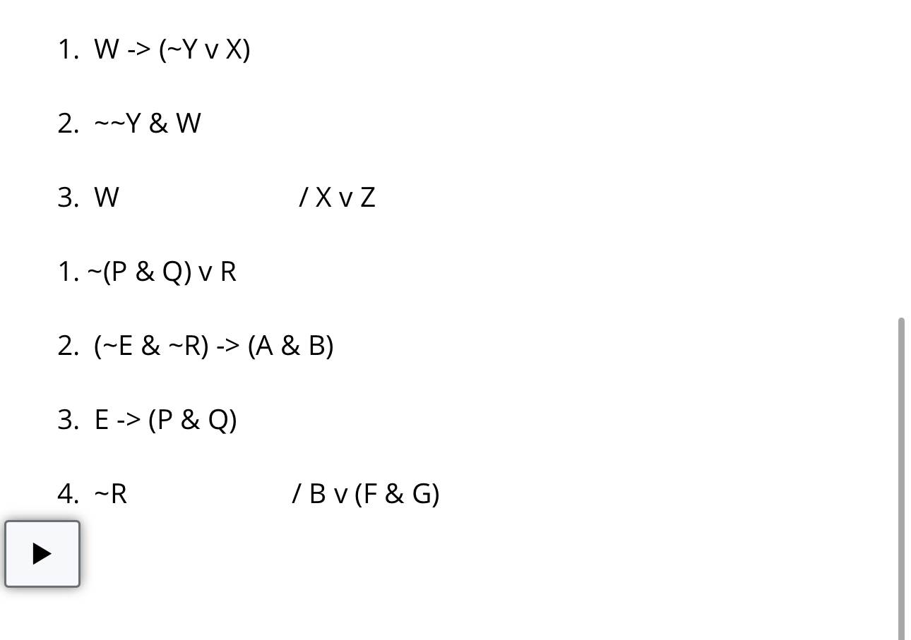 Solved Perform a proof of validity for the following two | Chegg.com