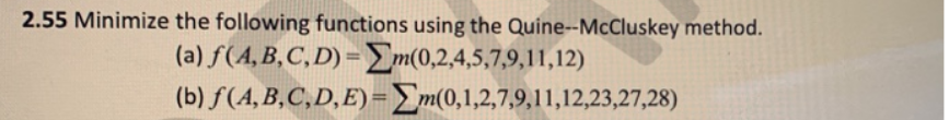 Solved Minimize the following functions using the | Chegg.com