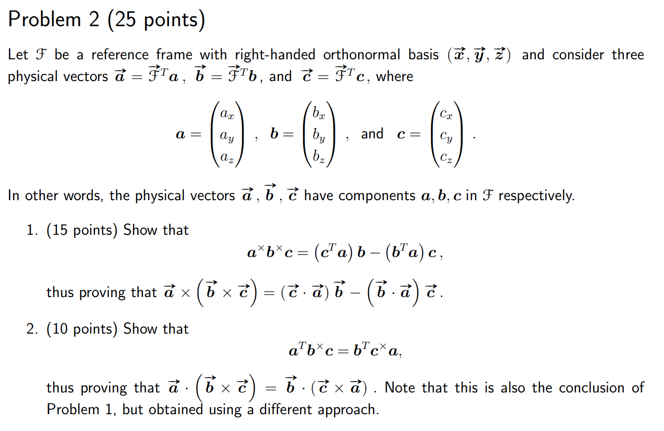 Solved Let F be a reference frame with right-handed | Chegg.com