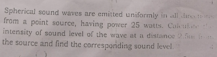 Solved Spherical sound waves are emitted uniformly in all | Chegg.com