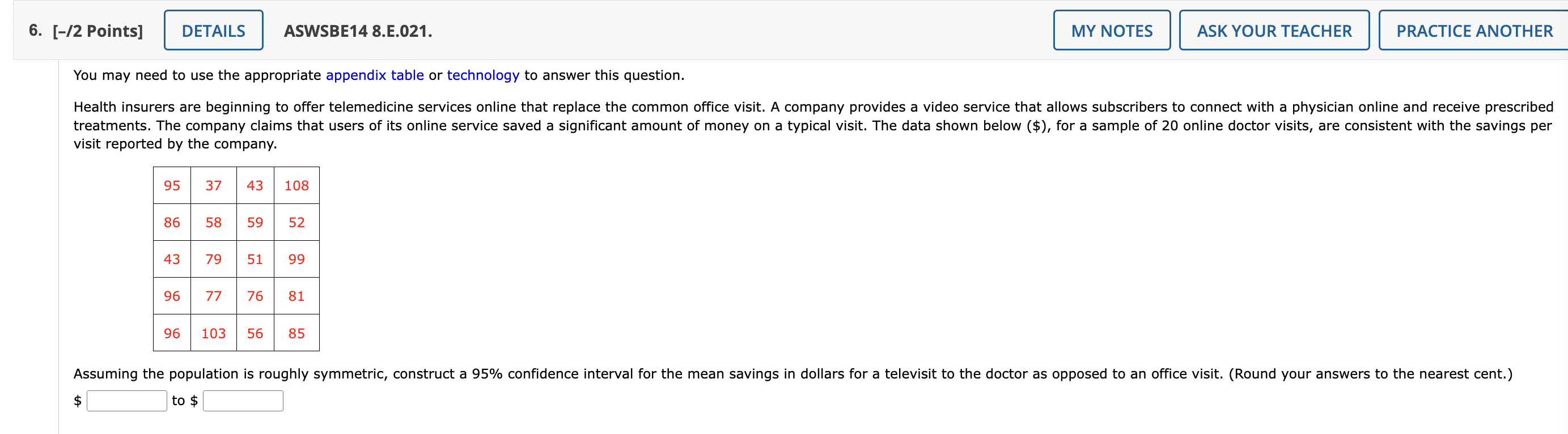 Solved You may need to use the appropriate appendix table or | Chegg.com