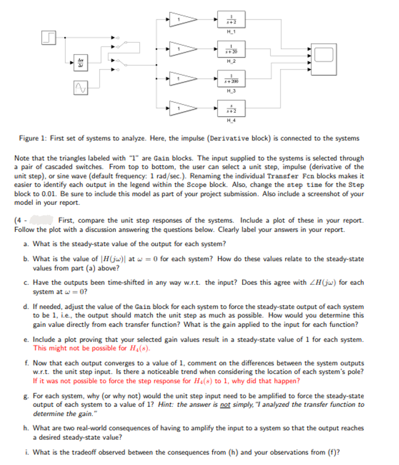 Figure 1: First set of systems to analyze. Here, the | Chegg.com