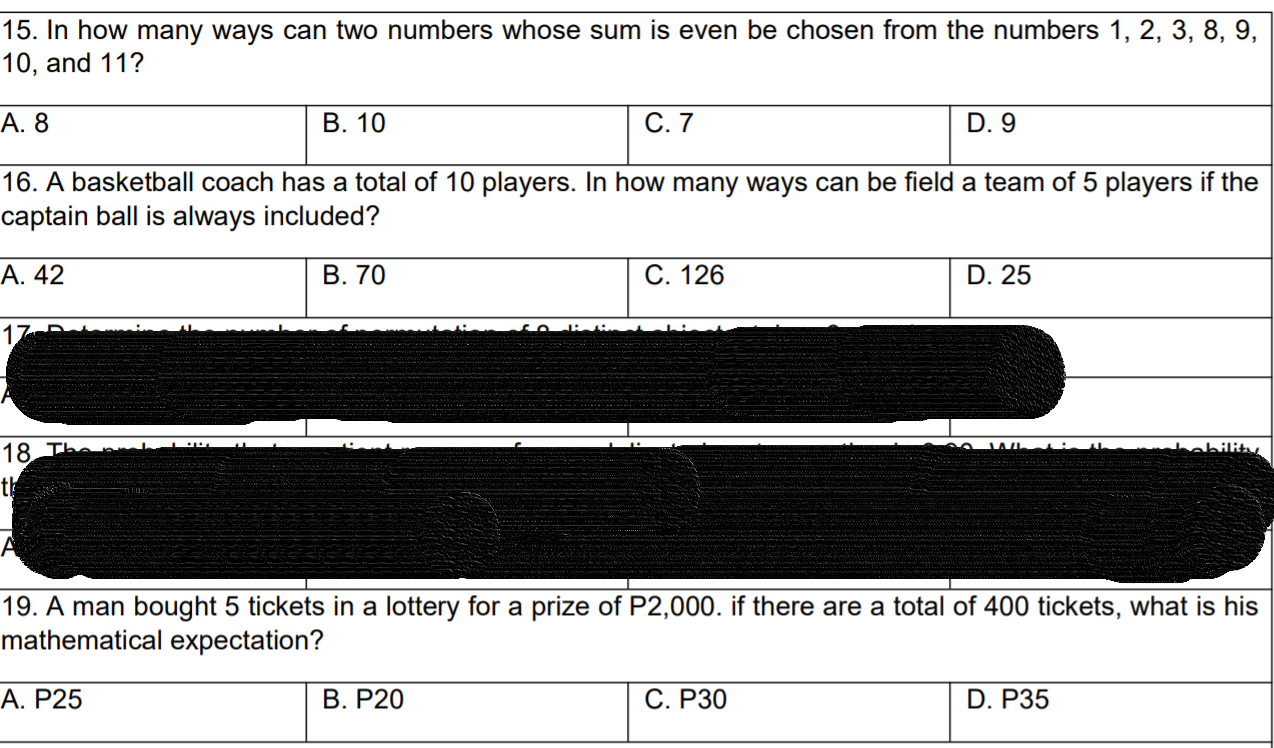 Solved 15. In how many ways can two numbers whose sum is | Chegg.com