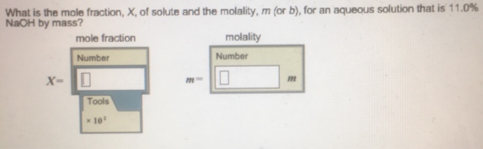 Solved What is the mole fraction, X, of solute and the | Chegg.com
