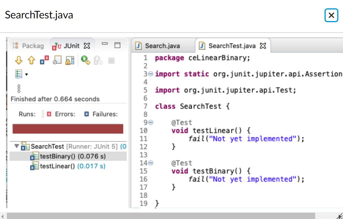 Linear Search vs Binary Search with arrays Create a | Chegg.com