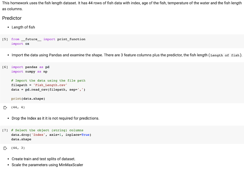 Solved This homework uses the fish length dataset. It has 44 | Chegg.com