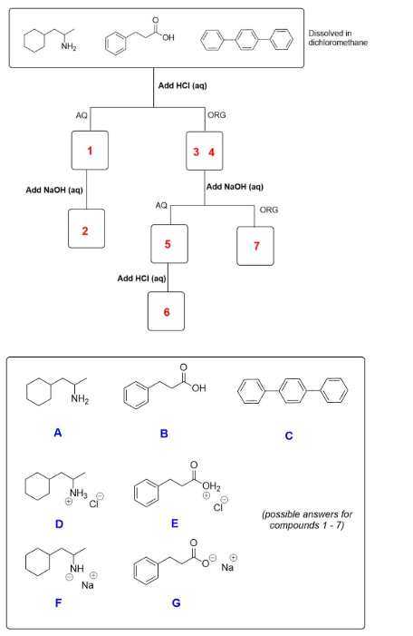 Solved The following flow chart outlines an acid/base | Chegg.com