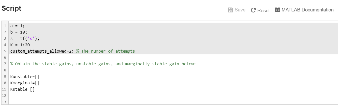 Solved Stability of a Feedback System My Solutions > | Chegg.com