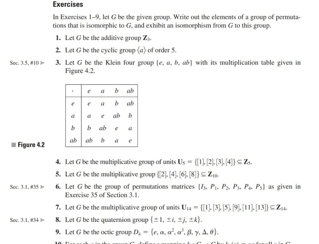 Solved Exercises In Exercises 1-9, let G be the given group. | Chegg.com