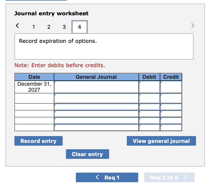 Solved Exercise 19-8 (Algo) Stock options exercise; | Chegg.com