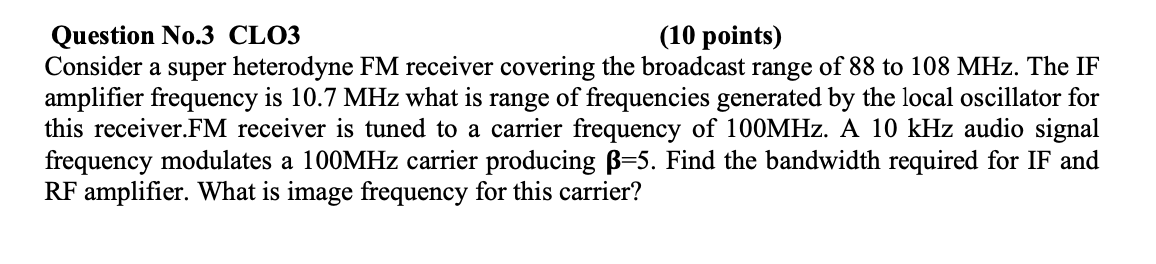 Solved Question No3 Clo3 10 Points Consider A Super 
