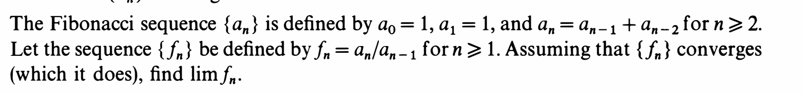 Solved The Fibonacci sequence {an} is defined by ao = 1, 2, | Chegg.com