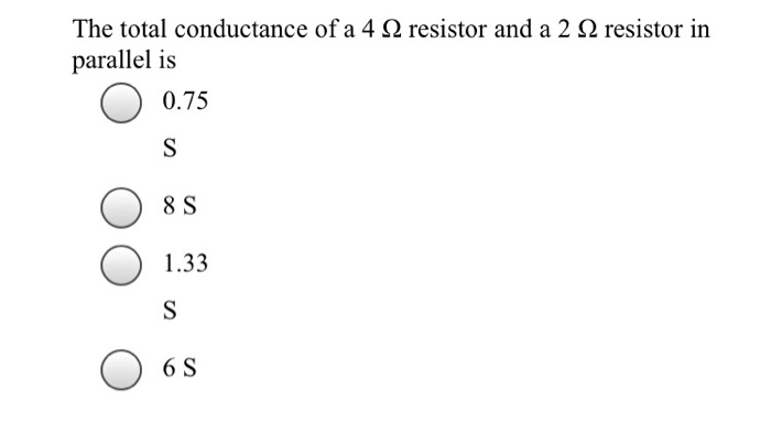 Solved What is the total resistance of a parallel circuit | Chegg.com