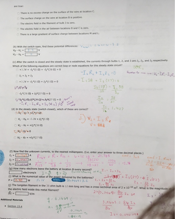 Solved Three bulbs A circuit is made of two 1.6 volt | Chegg.com