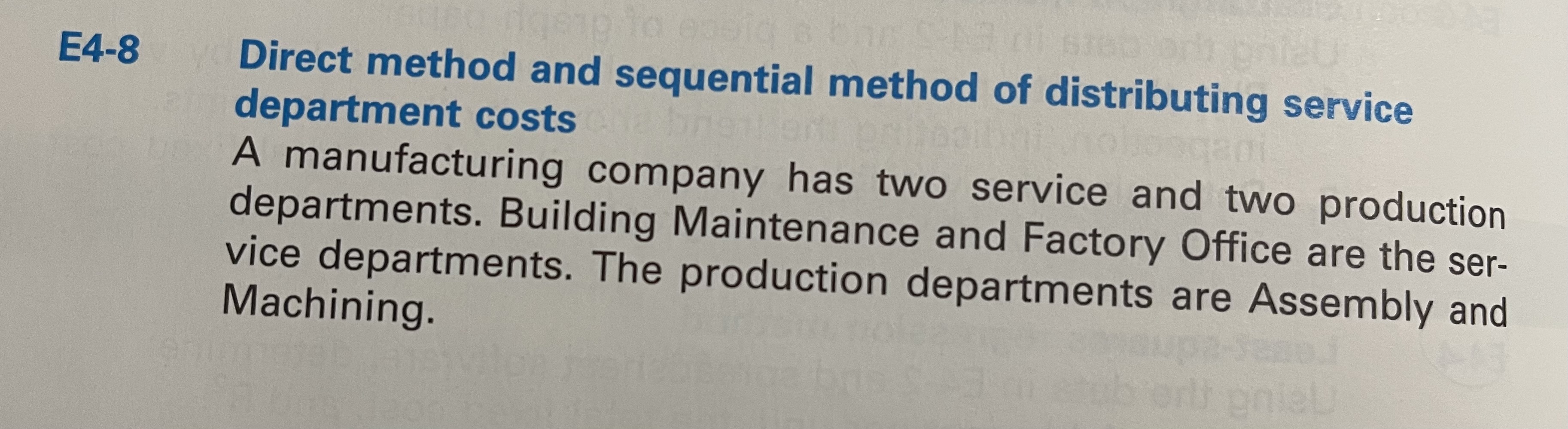 Solved Direct method and sequential method of distributing | Chegg.com