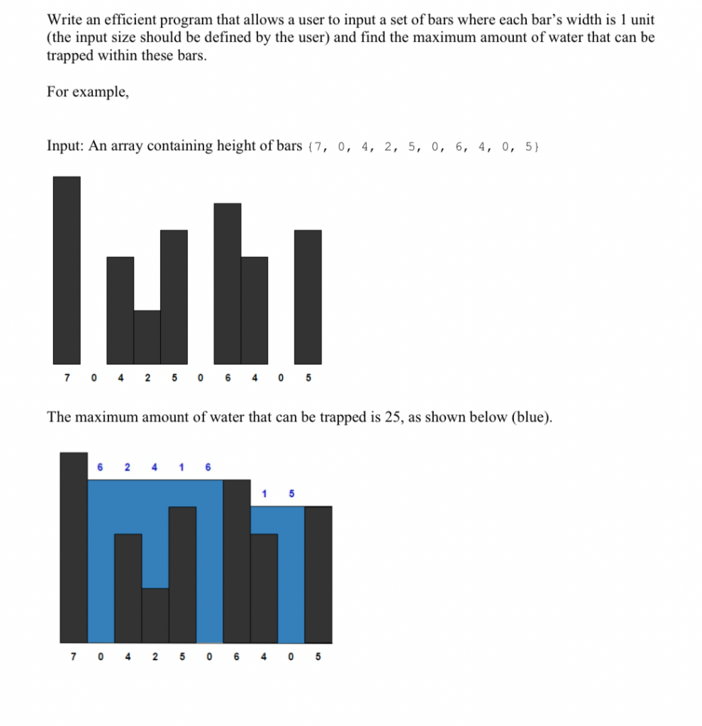 Solved Write an efficient program that allows a user to | Chegg.com