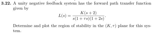 Solved 3.22. A unity negative feedback system has the | Chegg.com