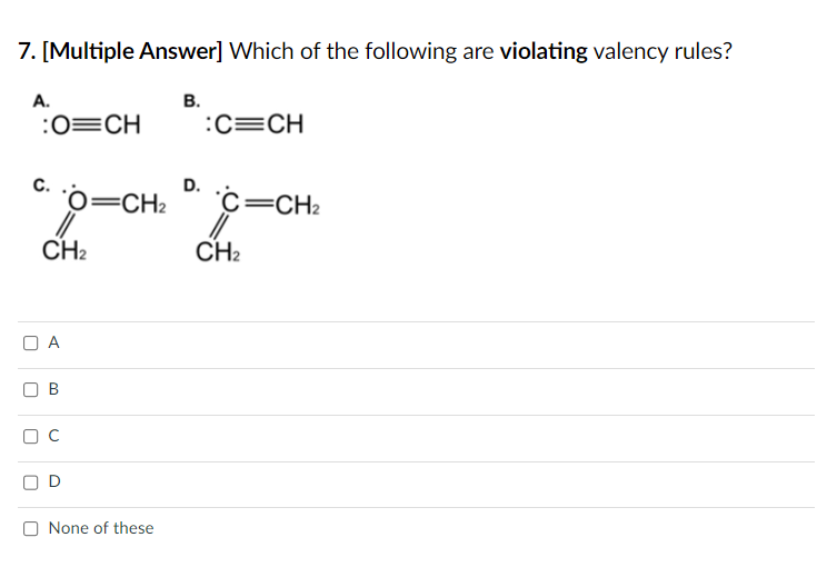 Solved 7. [Multiple Answer] Which of the following are | Chegg.com