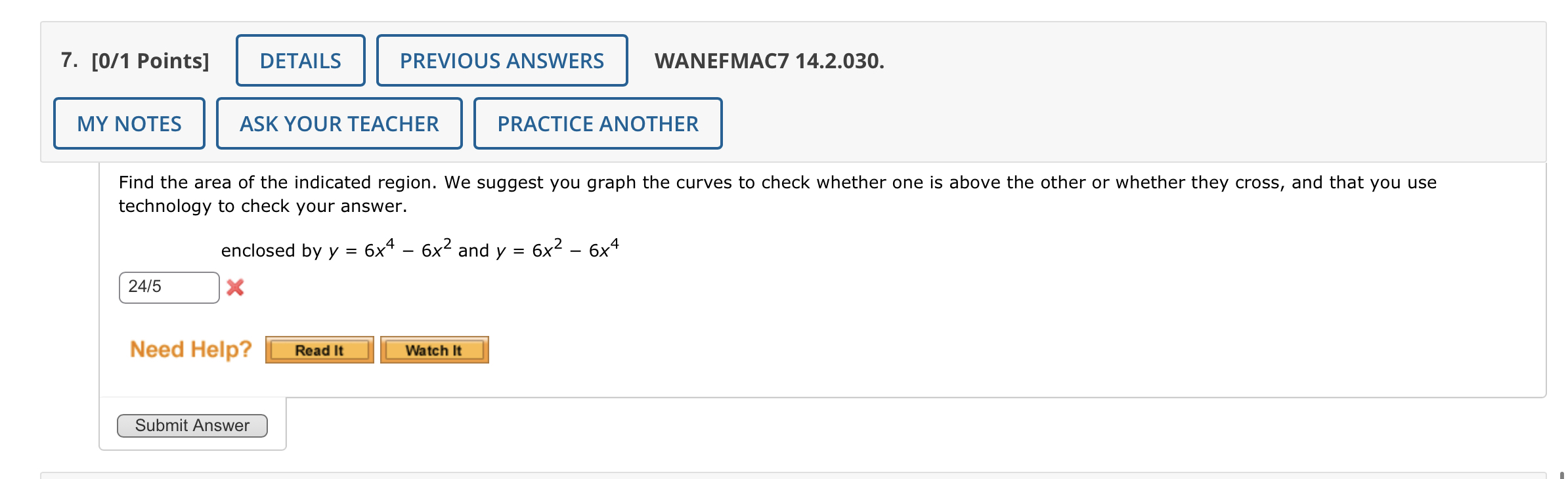 Solved Find The Area Of The Indicated Region We Suggest You Chegg