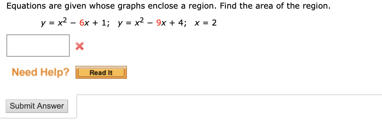 Solved Equations are given whose graphs enclose a region. | Chegg.com