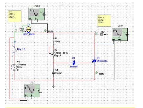 Solved Procedure A: The operation of a basic DIAC-TRIAC | Chegg.com