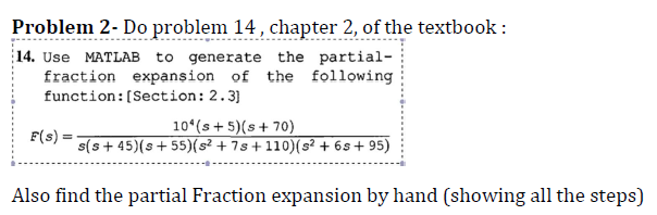Solved Problem 2- Do problem 14, chapter 2, of the textbook | Chegg.com