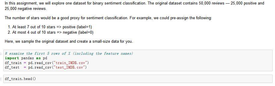 Solved In this assignment, we will explore one dataset for | Chegg.com
