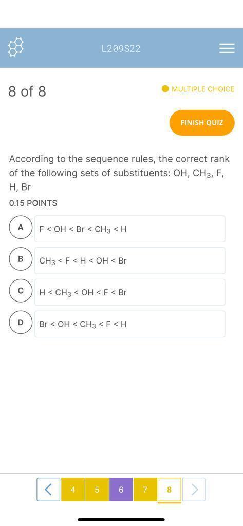Solved According to the sequence rules, the correct rank of | Chegg.com