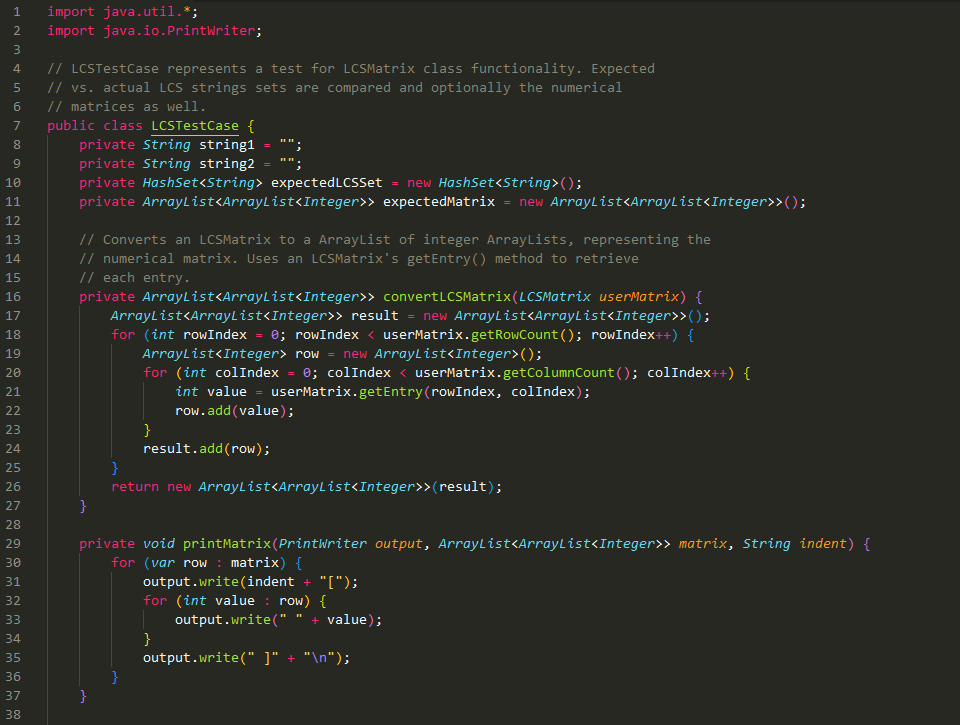 Solved Overview The longest common substring algorithm is | Chegg.com