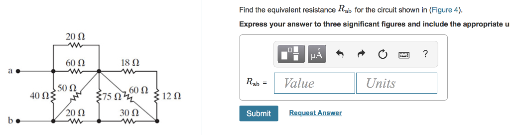 Solved Find the equivalent resistance Rab for the circuit | Chegg.com