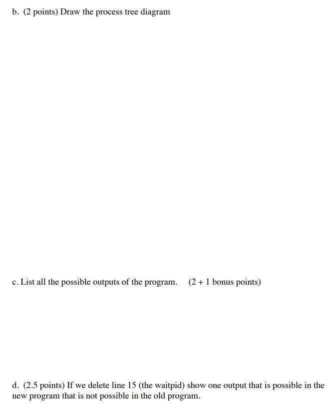 Solved IV. Consider the following program: Note that on line | Chegg.com