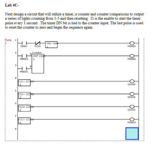 Solved Lab 4C Next design a circuit that will utilize a | Chegg.com