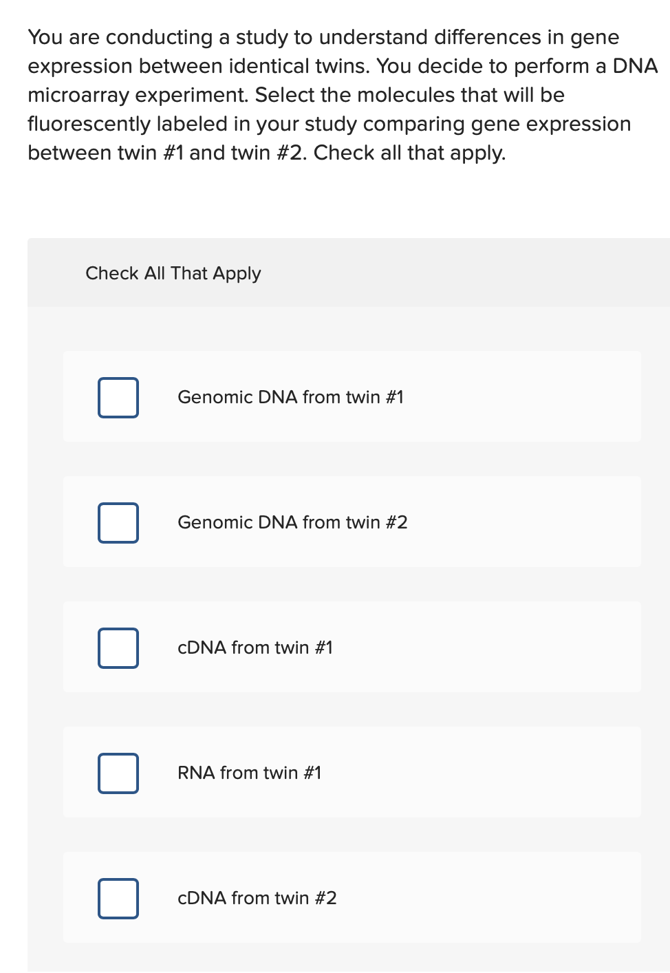 Solved You are conducting a study to understand differences | Chegg.com