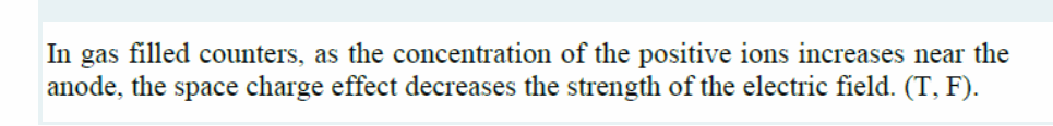 Solved In gas filled counters, as the concentration of the | Chegg.com